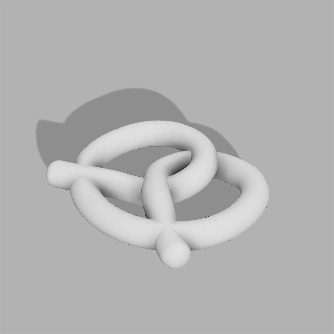 Pretzel 3D Model - TurboSquid 1303541