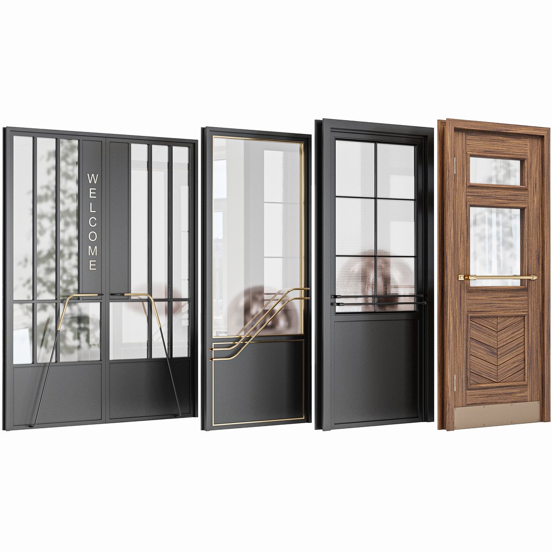 Set Technical Door 02 3D - TurboSquid 2118608