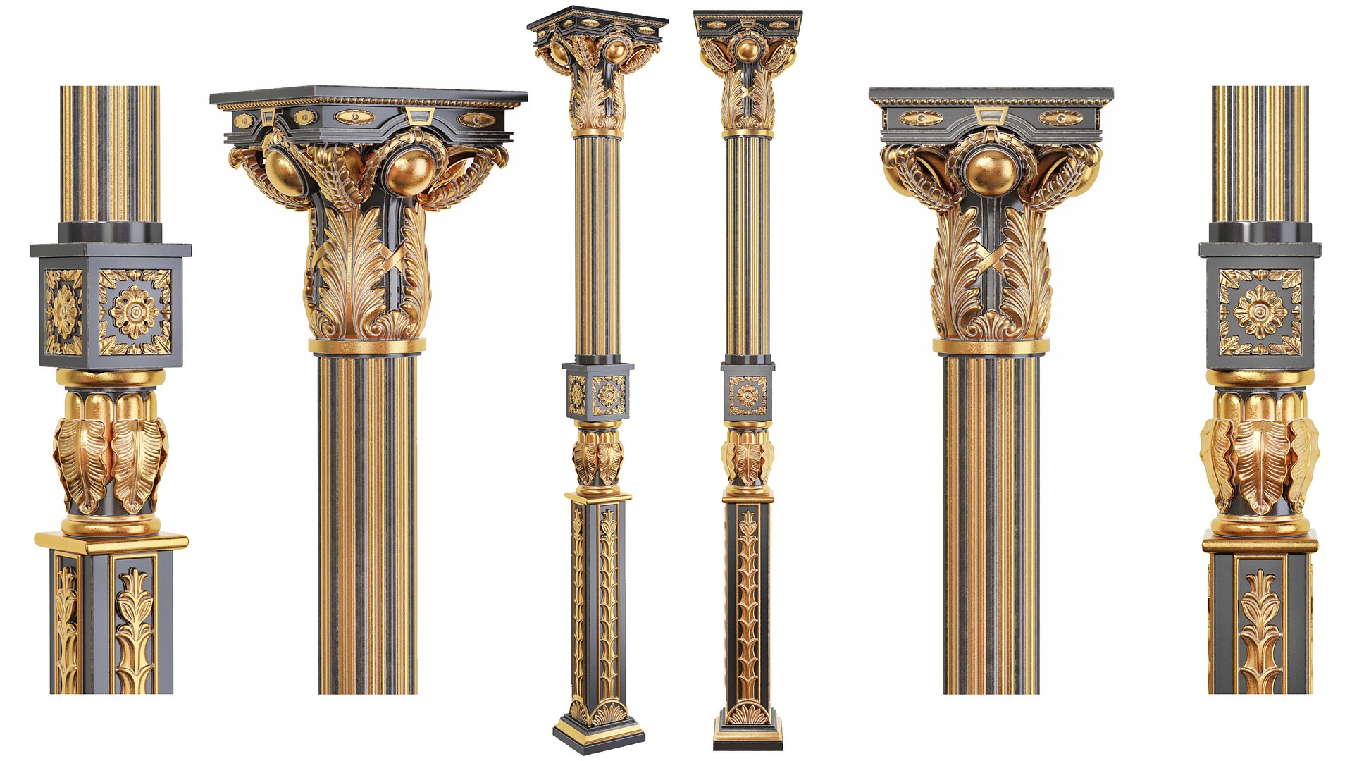 Classic Column 02 3D Model - TurboSquid 2117981