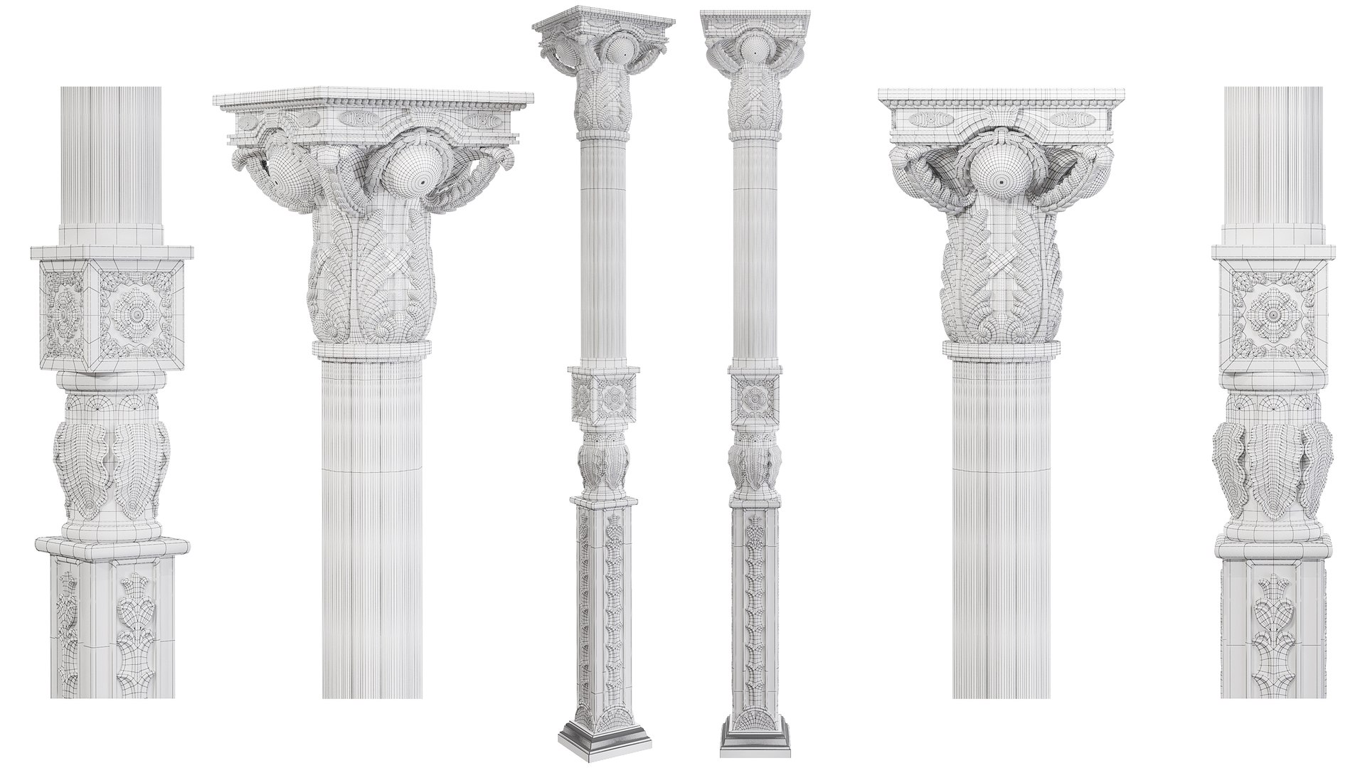 Classic Column 02 3D Model - TurboSquid 2117981