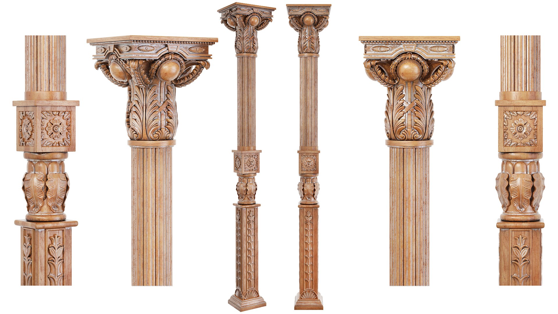 Classic Column 02 3D Model - TurboSquid 2117981