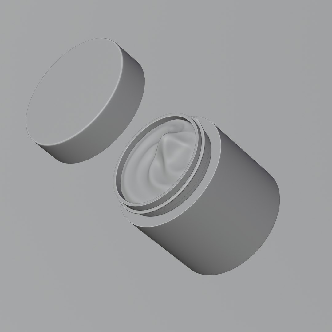 3D Model Cream Jar 19 - TurboSquid 1962774