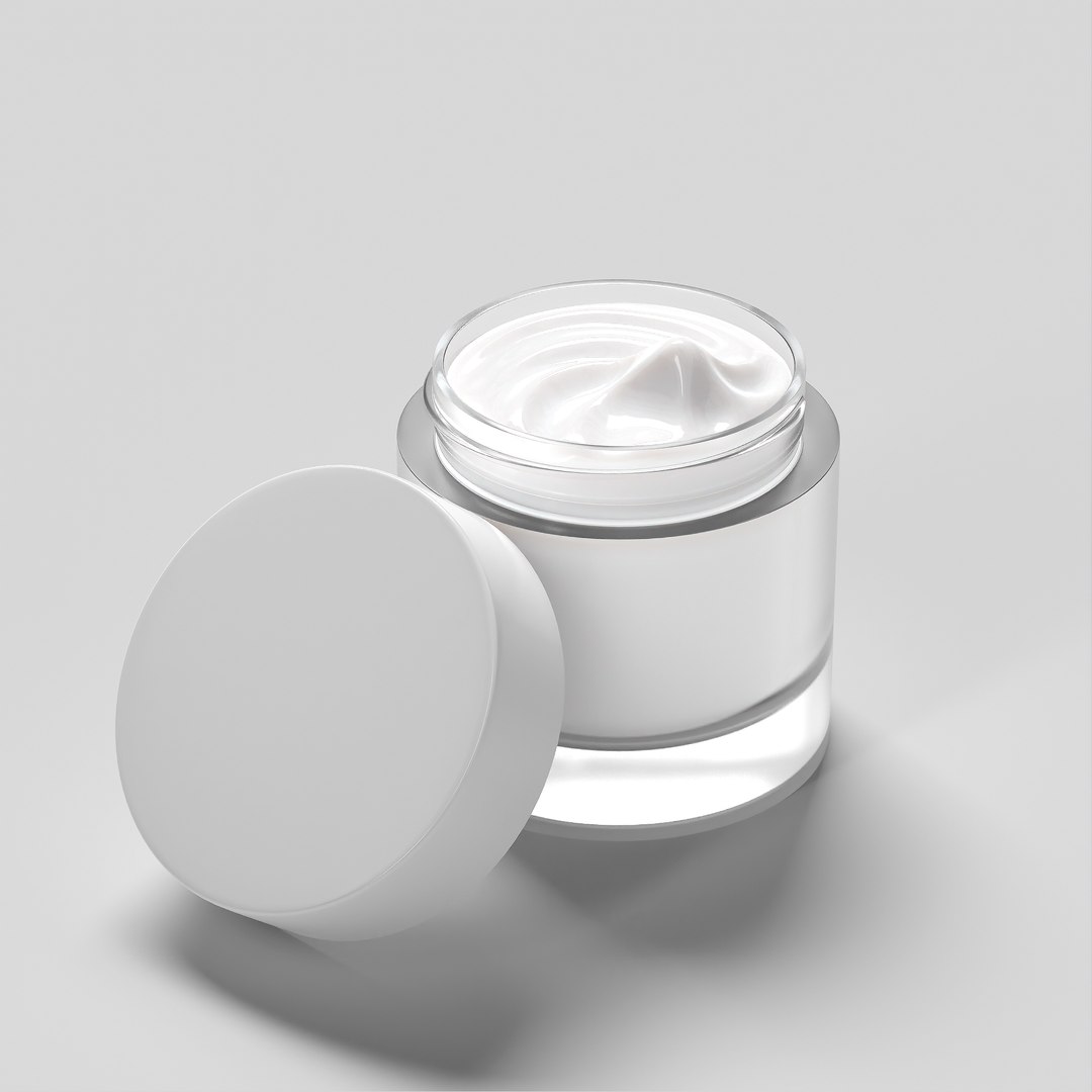 3D Model Cream Jar 19 - TurboSquid 1962774