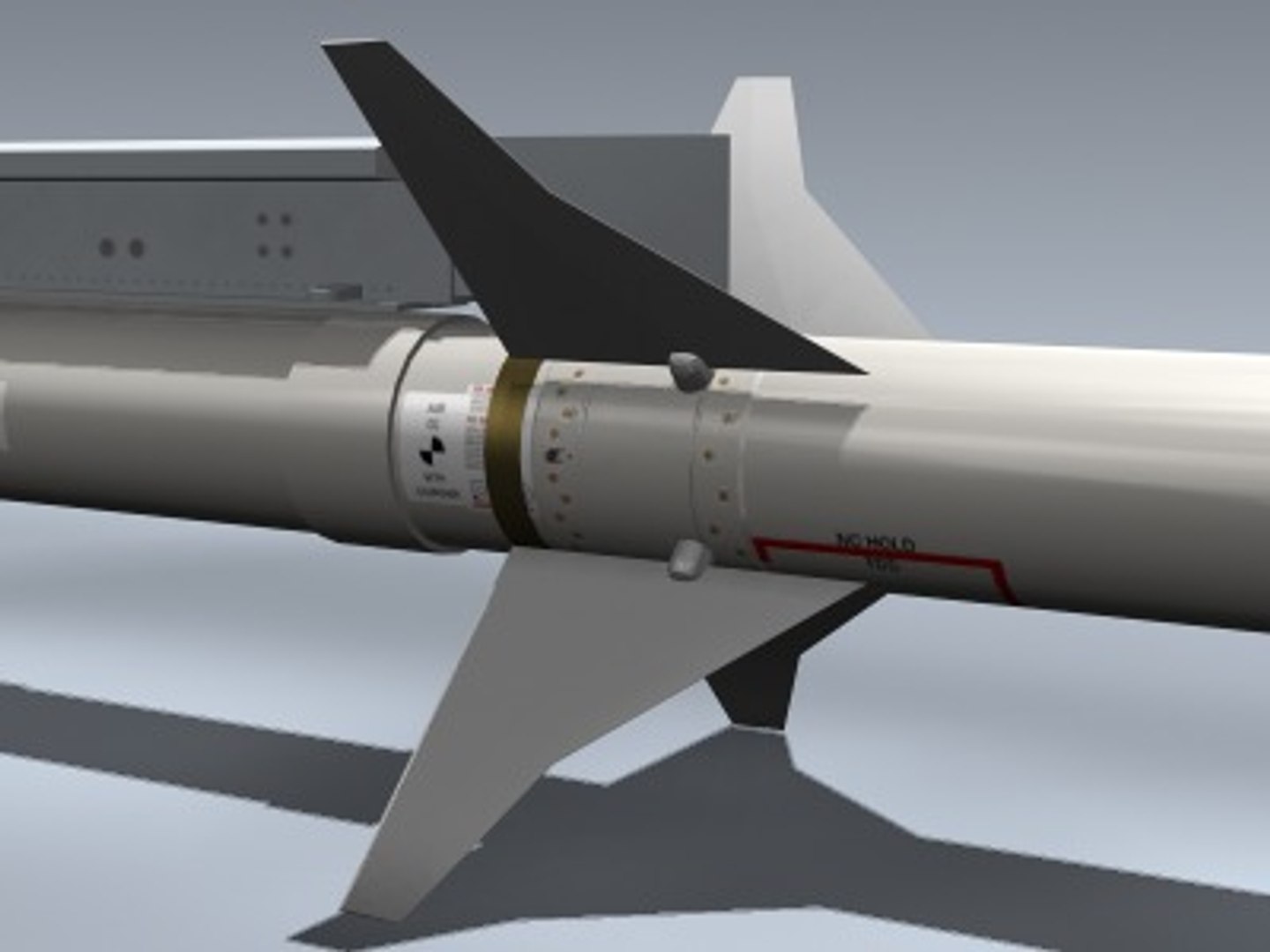 3d Agm-88 Harm Missile