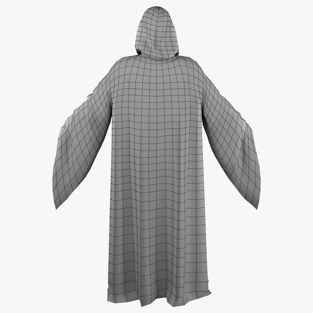 Cloak Male 02 3D Model - TurboSquid 1882266