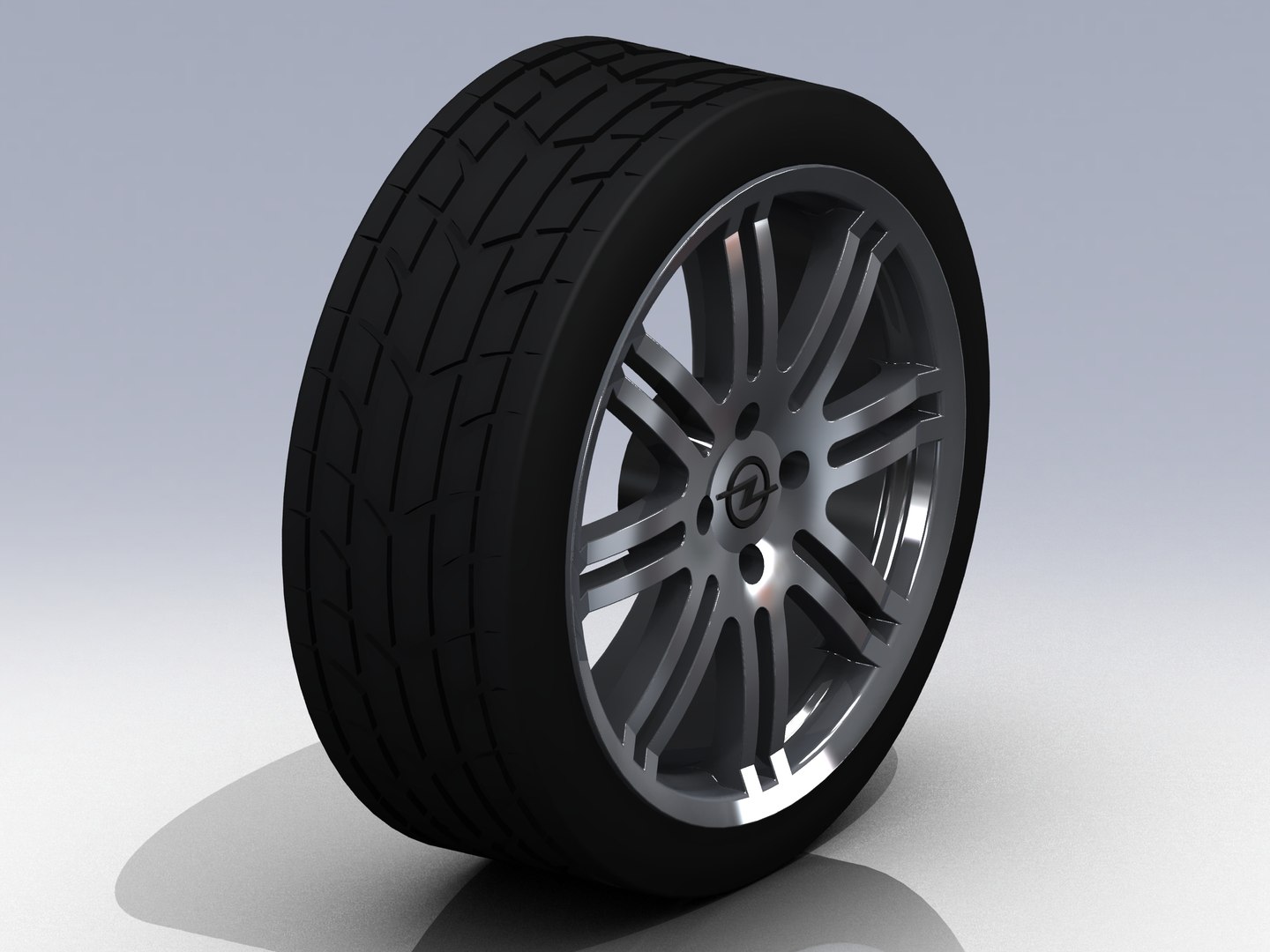 15 opel wheel tire 3d 3ds