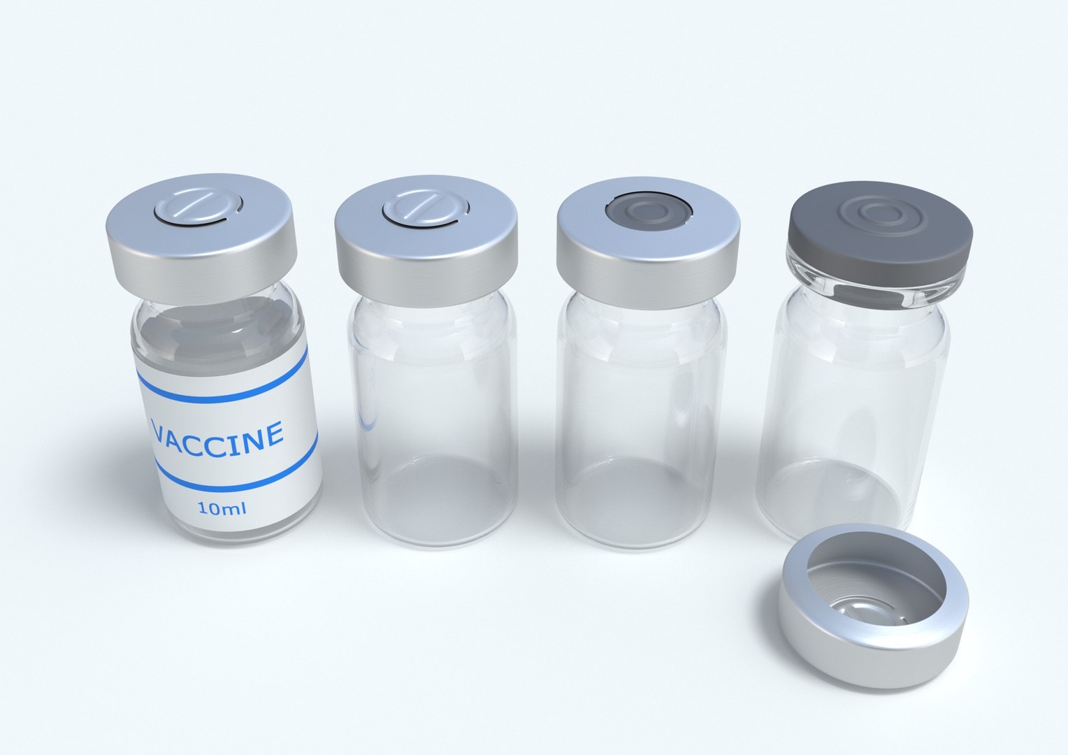 3D Glass Injection Bottle Model - TurboSquid 1666953