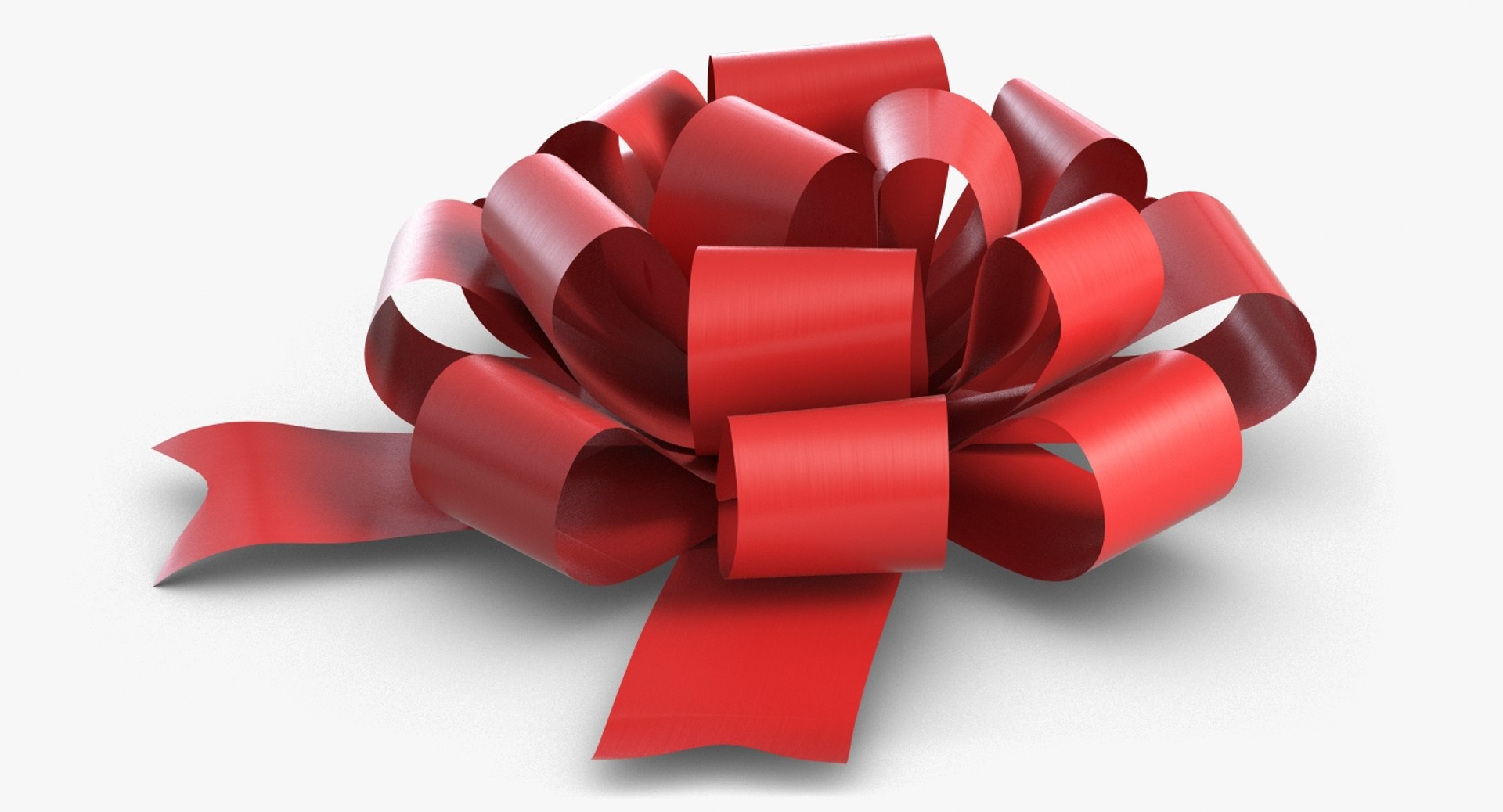 Ribbon Bow Red Model - TurboSquid 1330195