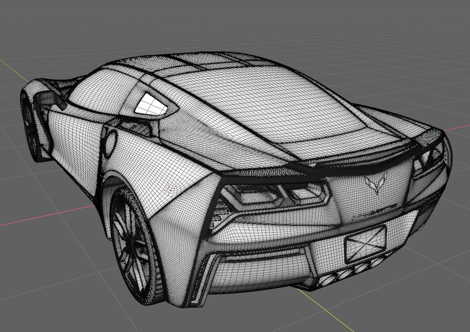 Corvette Car Stingray 3D Model - TurboSquid 1677012