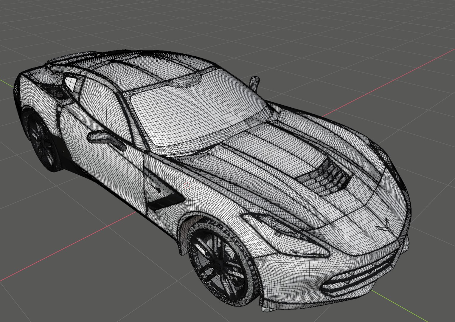 Corvette Car Stingray 3D Model - TurboSquid 1677012
