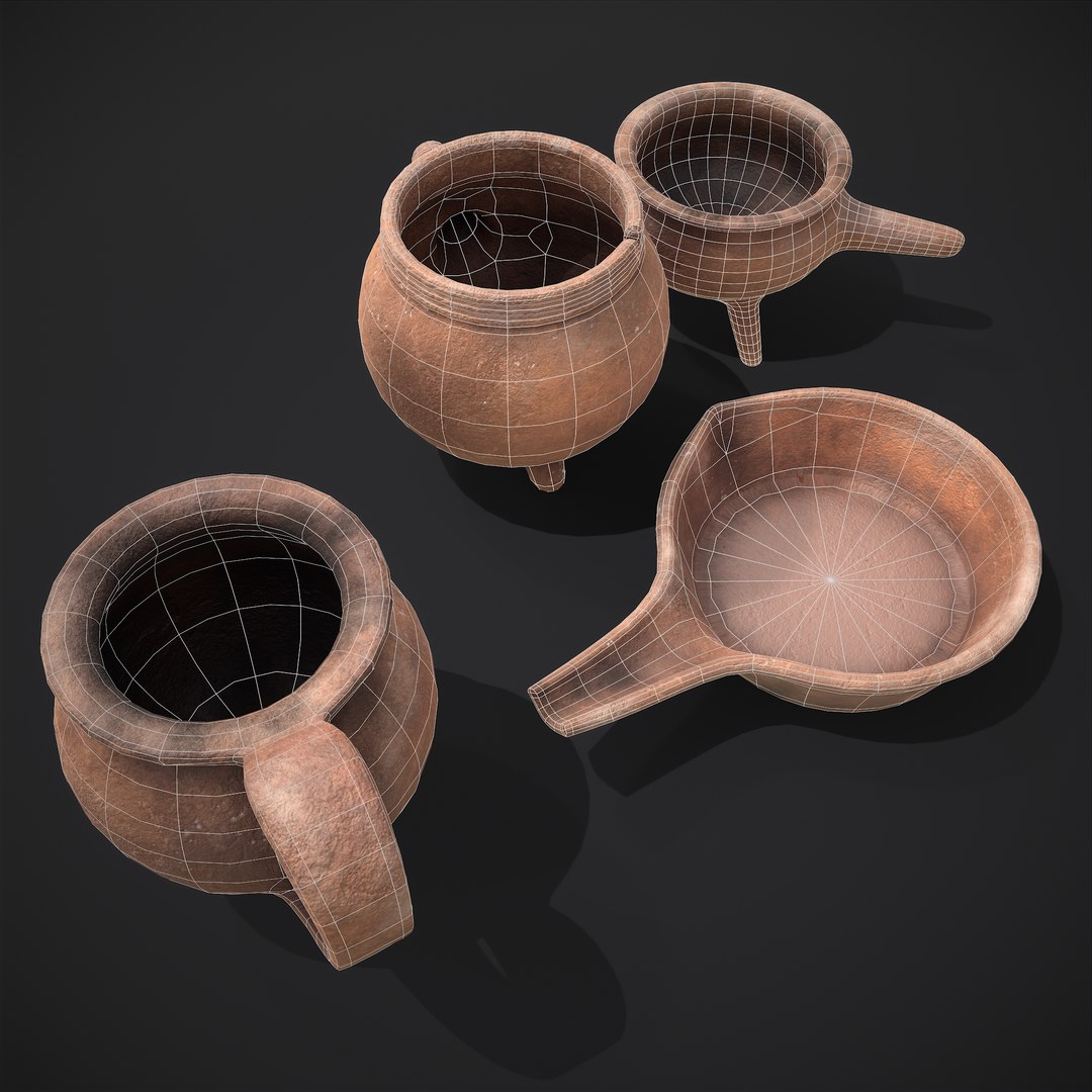3D Pottery Pieces - TurboSquid 1813744