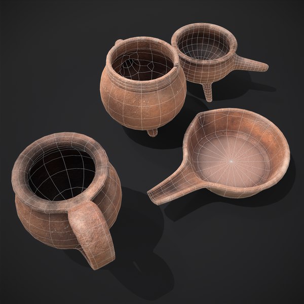3D Pottery Pieces - TurboSquid 1813744