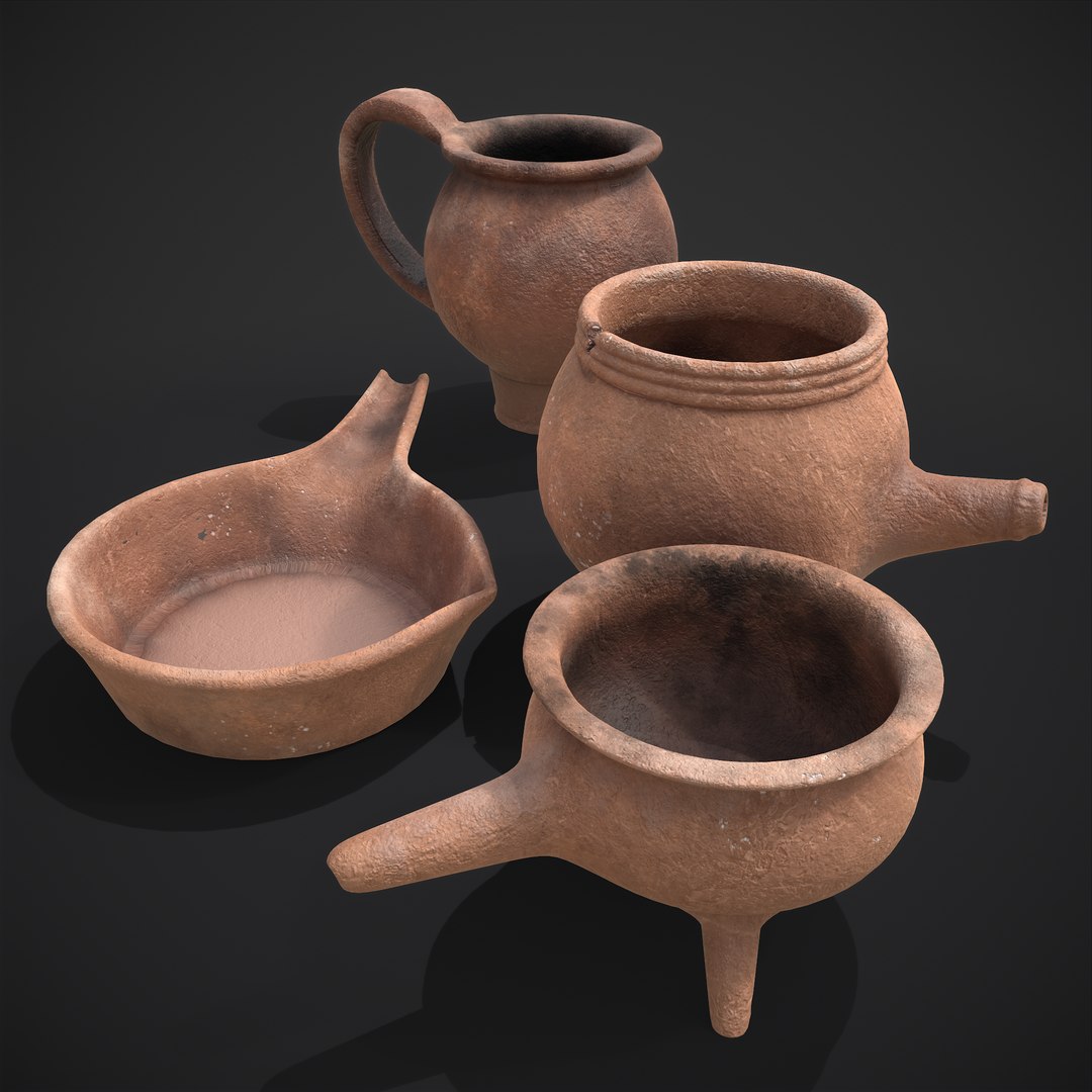 3D Pottery Pieces - TurboSquid 1813744