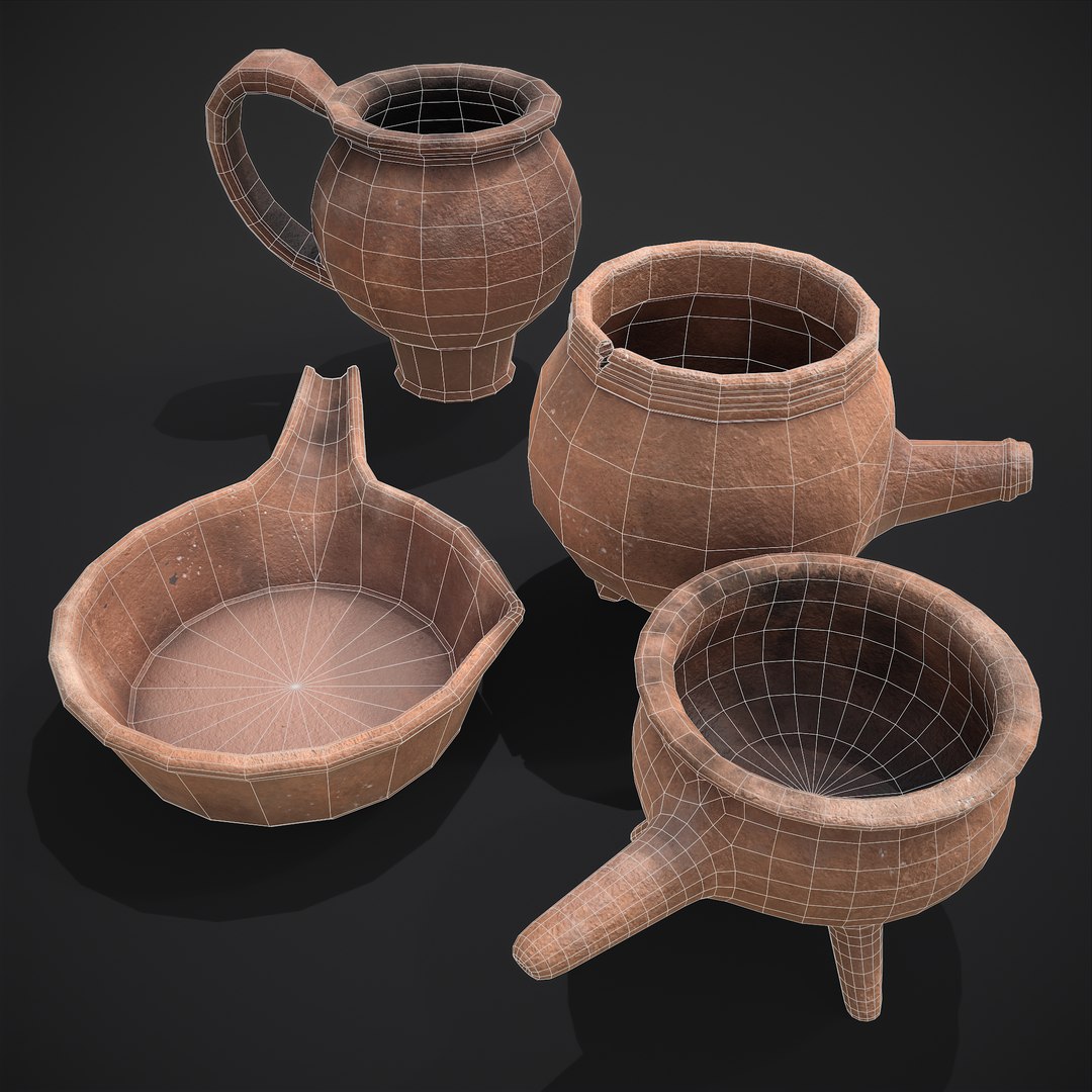 3D Pottery Pieces - TurboSquid 1813744