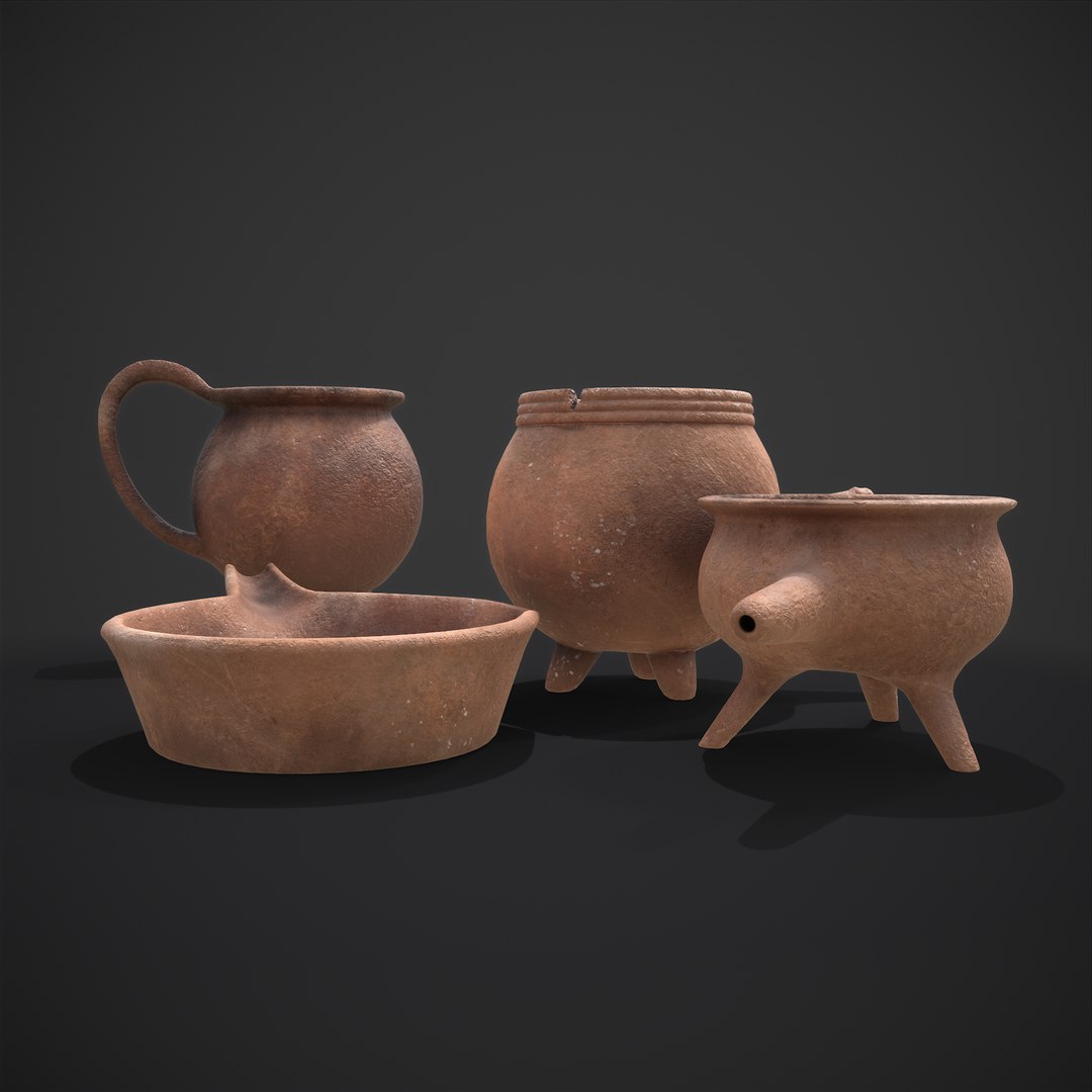 3D Pottery Pieces - TurboSquid 1813744