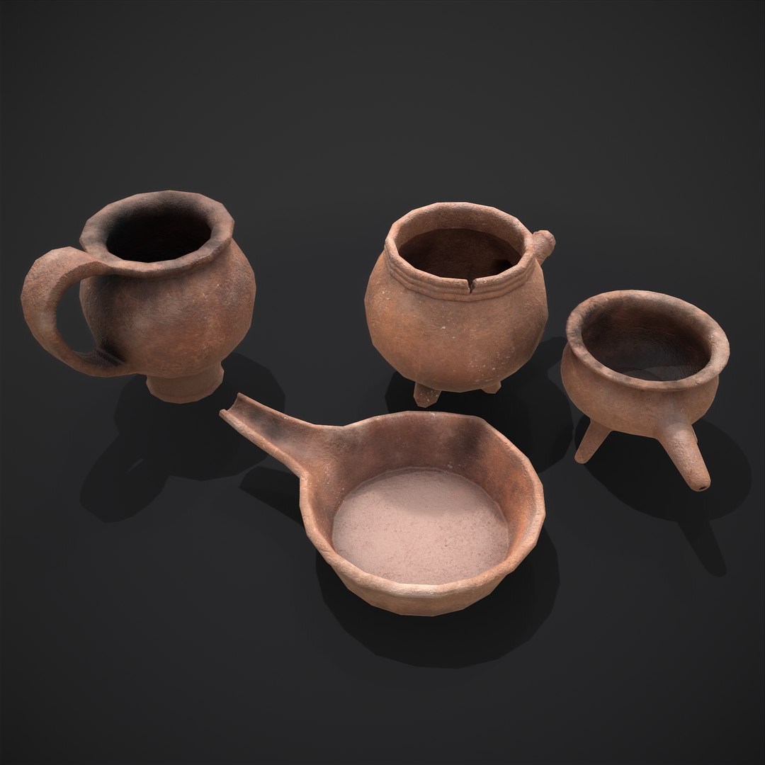 3D Pottery Pieces - TurboSquid 1813744