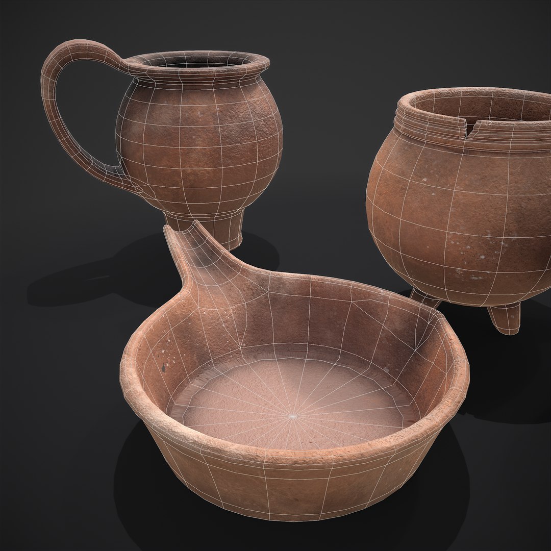 3D Pottery Pieces - TurboSquid 1813744