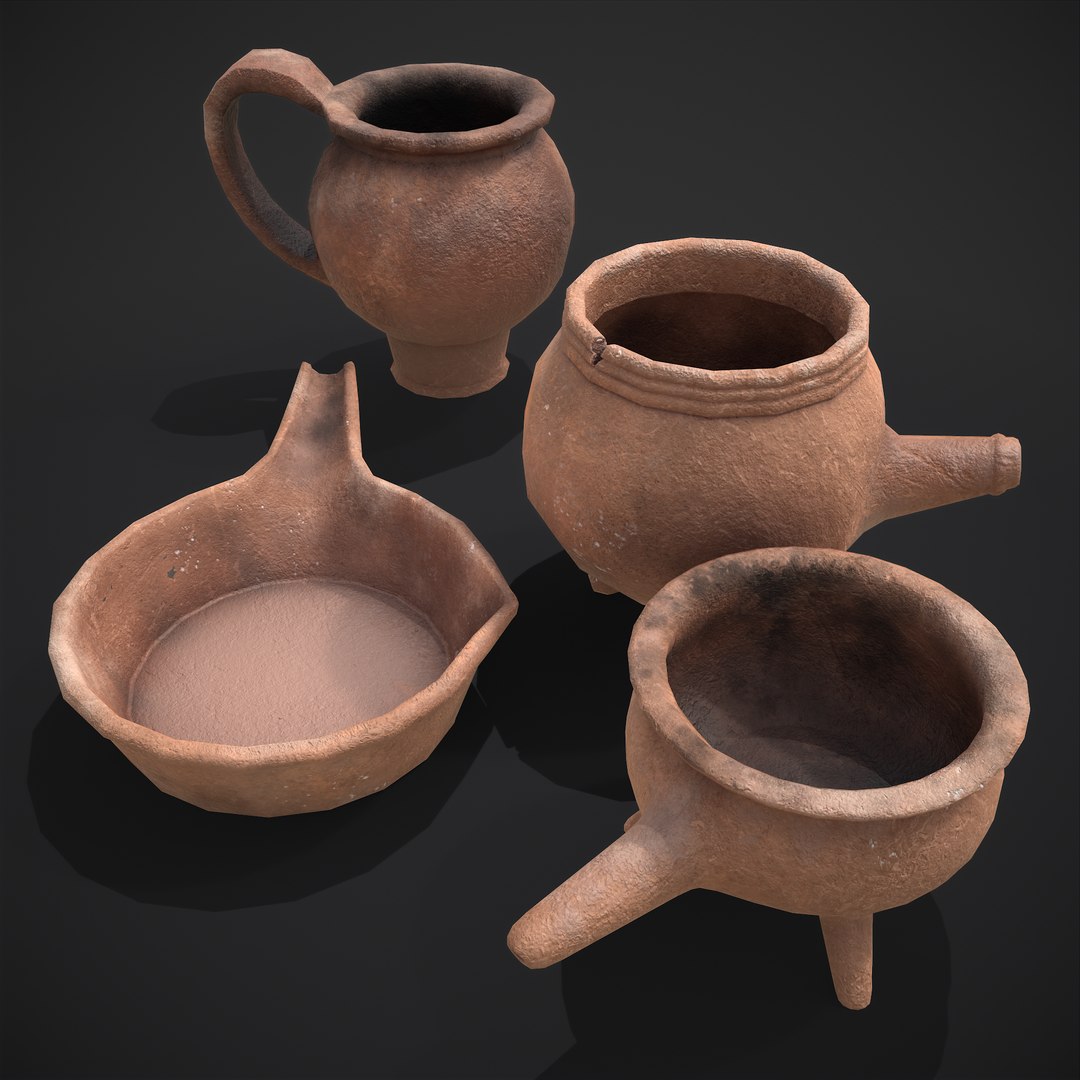 3D Pottery Pieces - TurboSquid 1813744