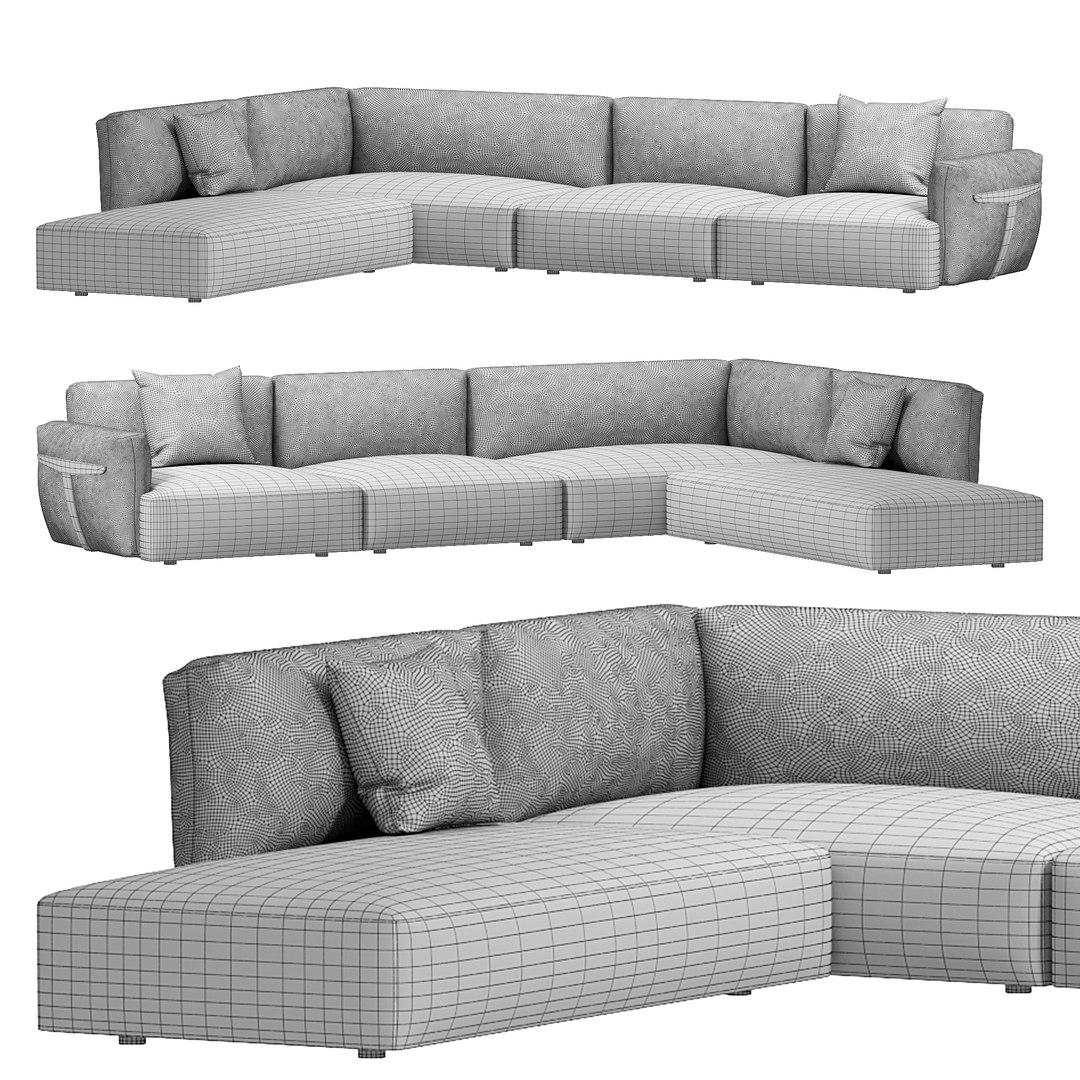 Herman Sofa By Natuzzi 3D - TurboSquid 1957548
