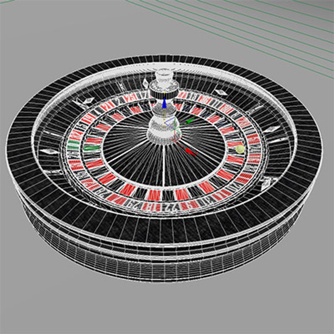 Roulette Wheel Realistic 3d 3ds