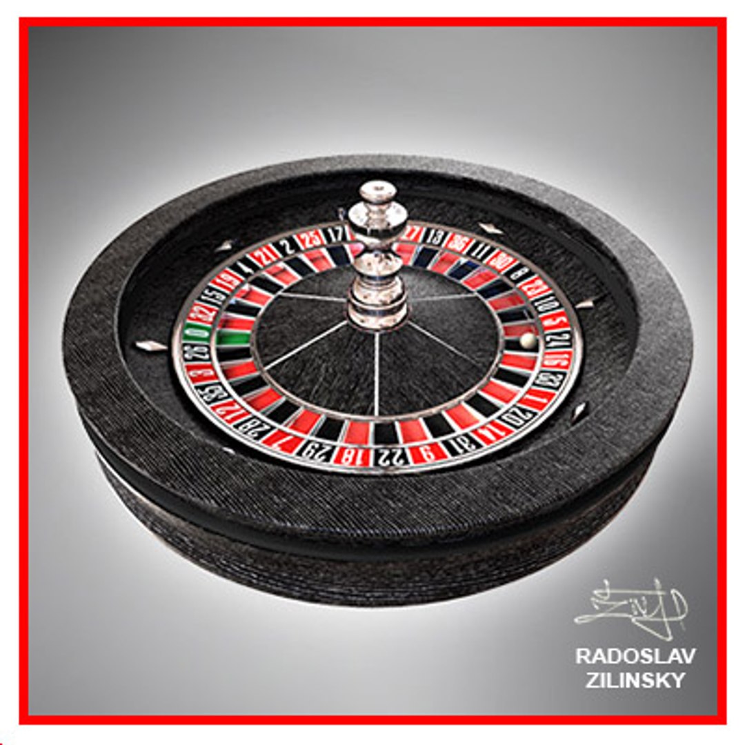 Roulette Wheel Realistic 3d 3ds