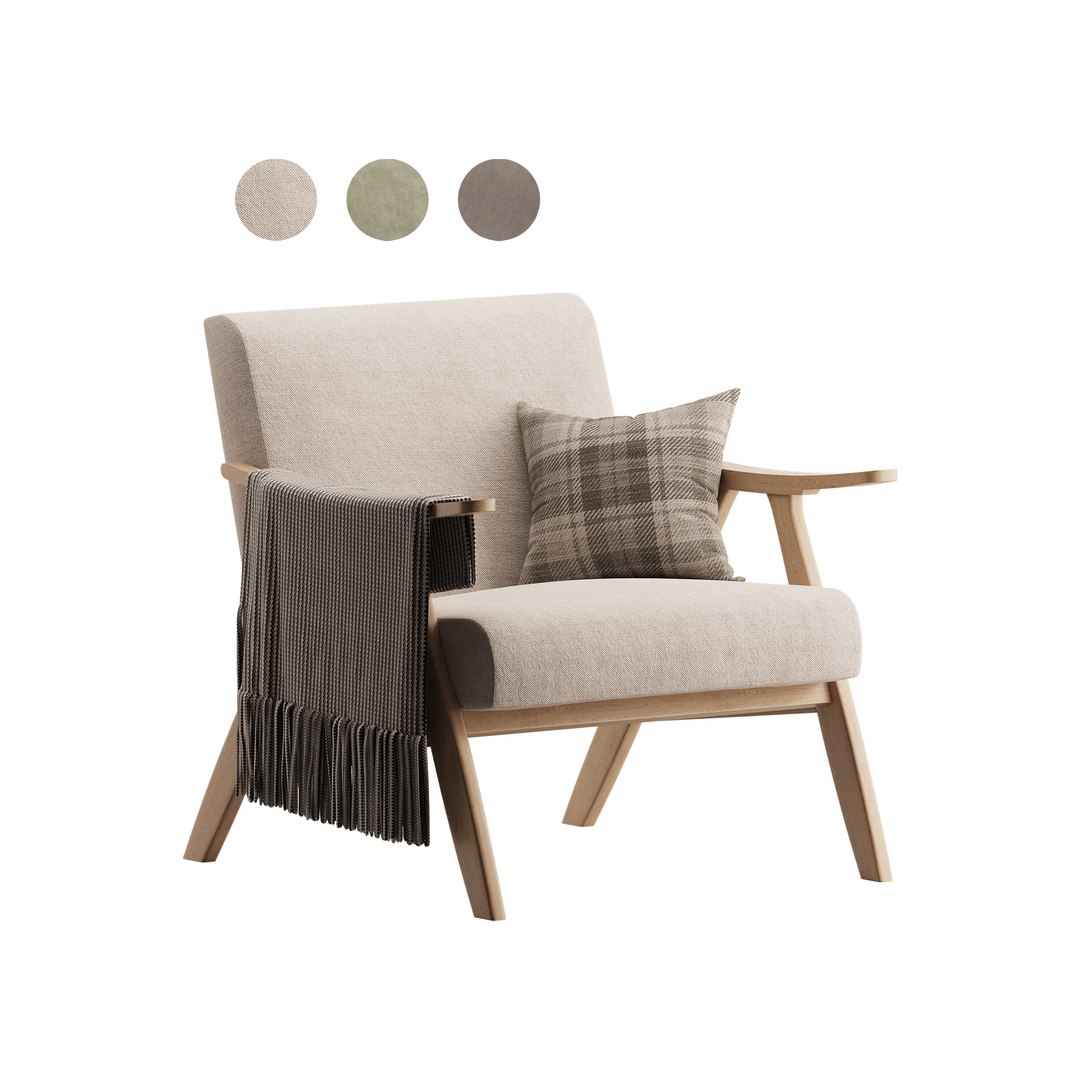 Verona Accent Chair 3D Model - TurboSquid 2317502