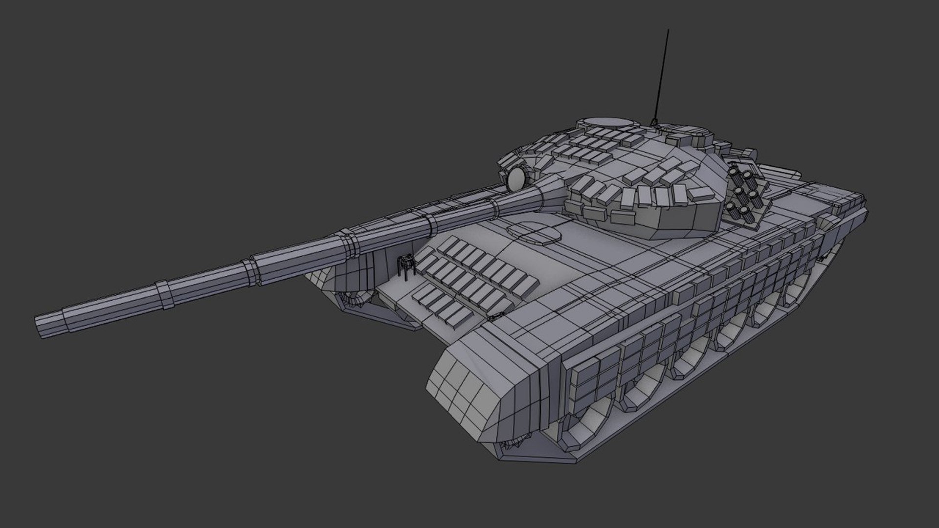 T-72 Tank 3d Model