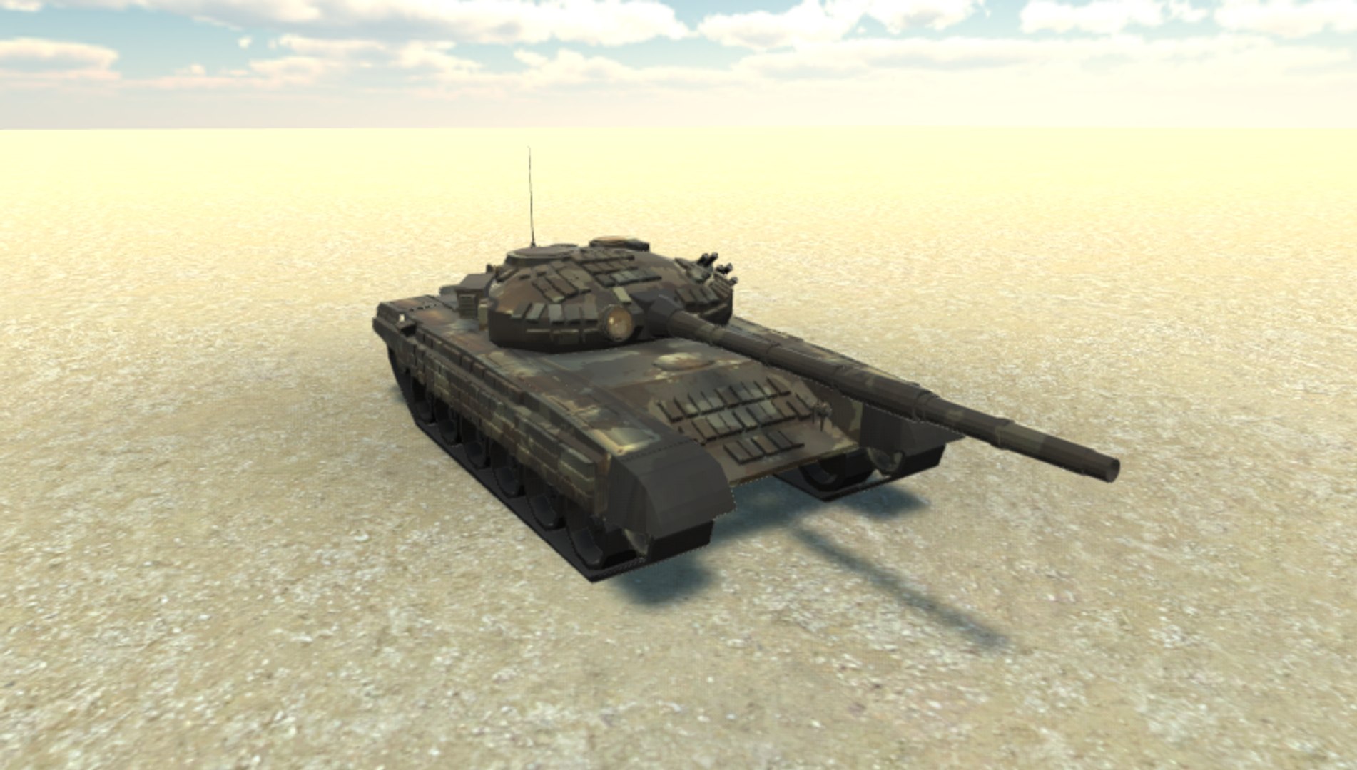 T-72 Tank 3d Model