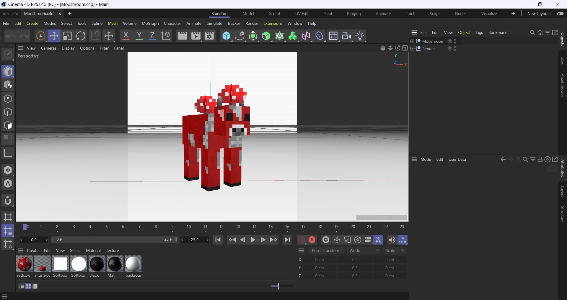 Mooshroom Minecraft Model - TurboSquid 2364670