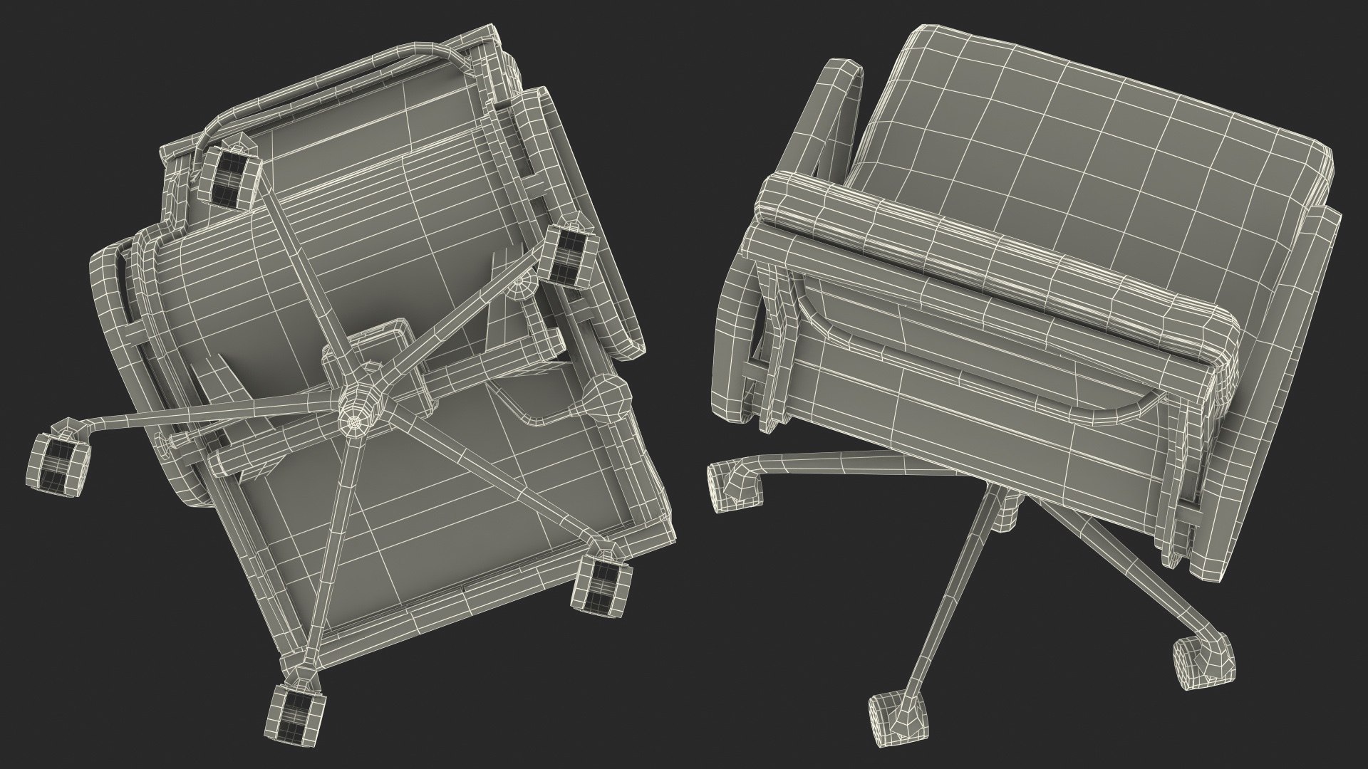 Executive Chair Brown Leather 3D Model - TurboSquid 1756894
