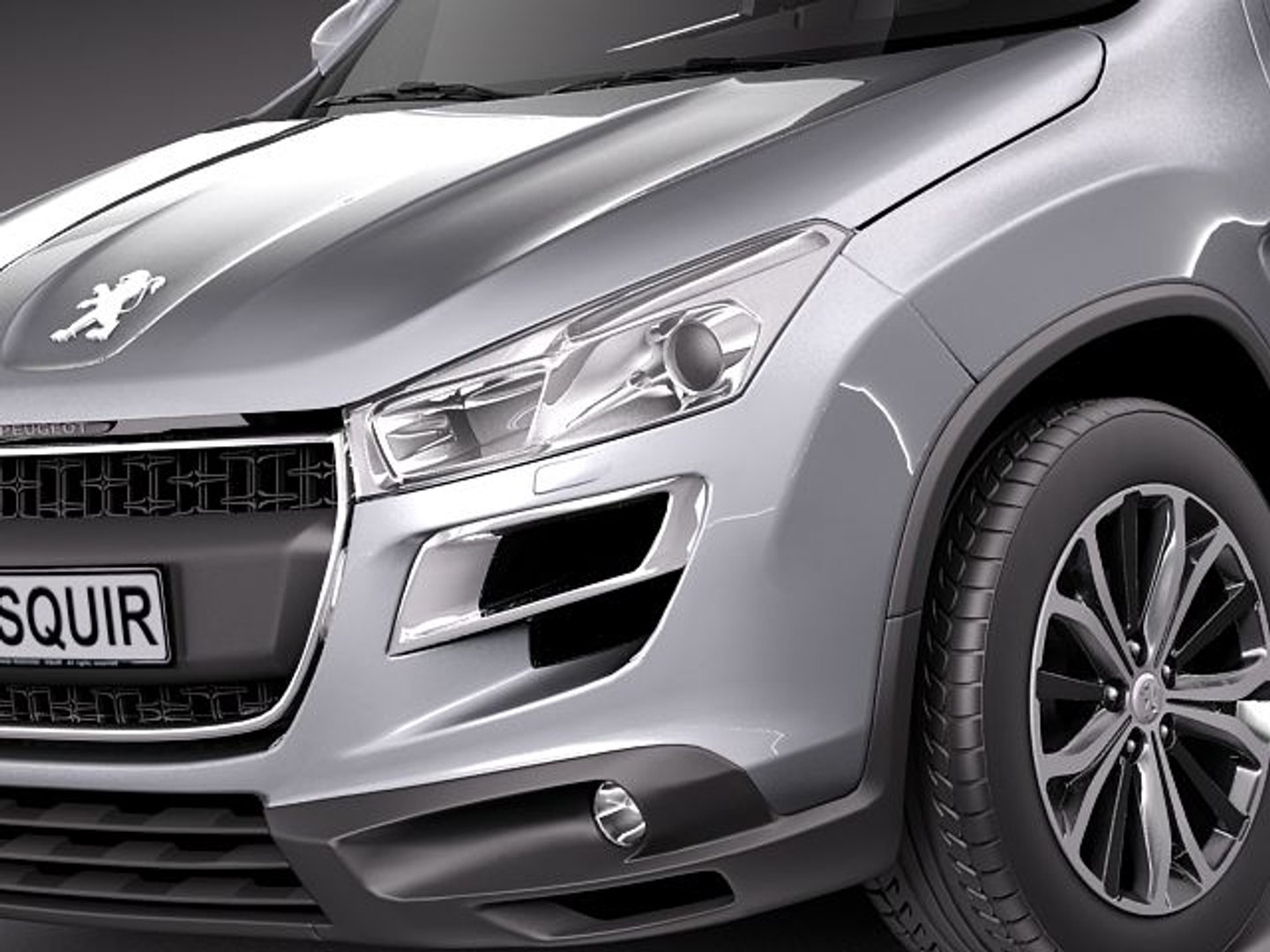 3d Model Of Peugeot 4008 2013 Suv