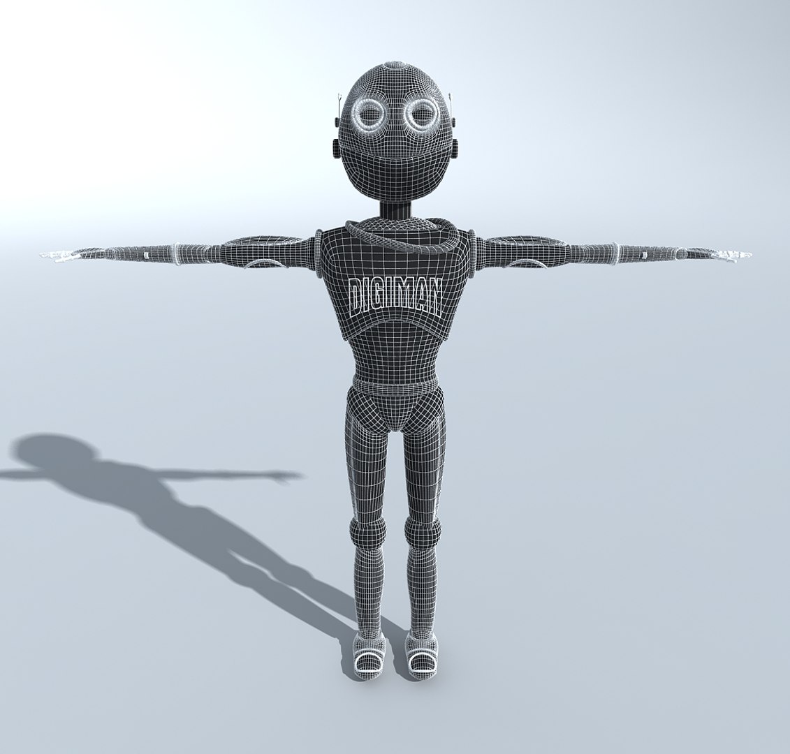 Robot Cartoon Character 3d Model