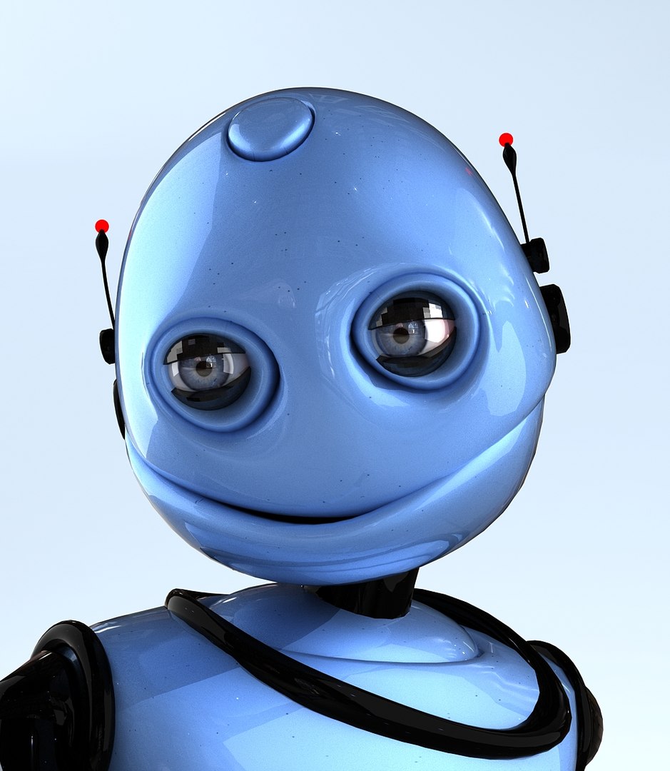 Robot Cartoon Character 3d Model