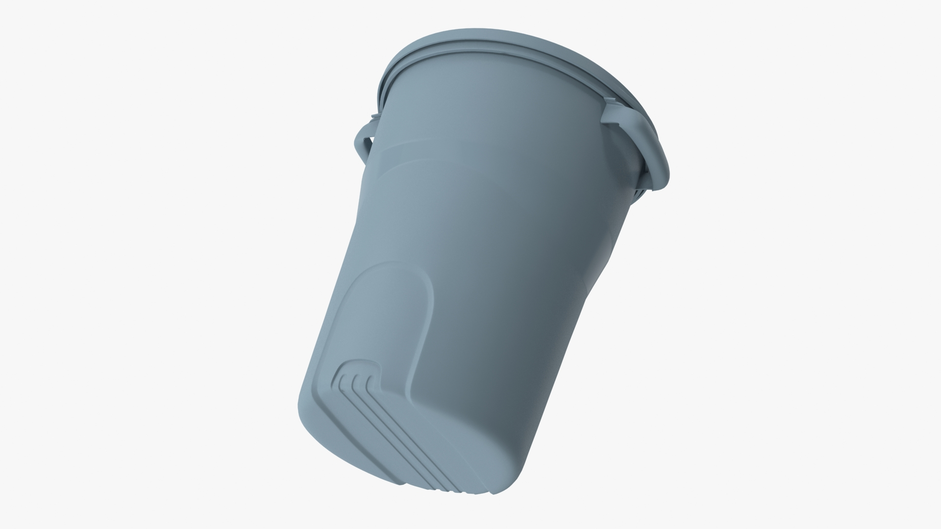 Grey Round Trash Can 3D Model - TurboSquid 2082841