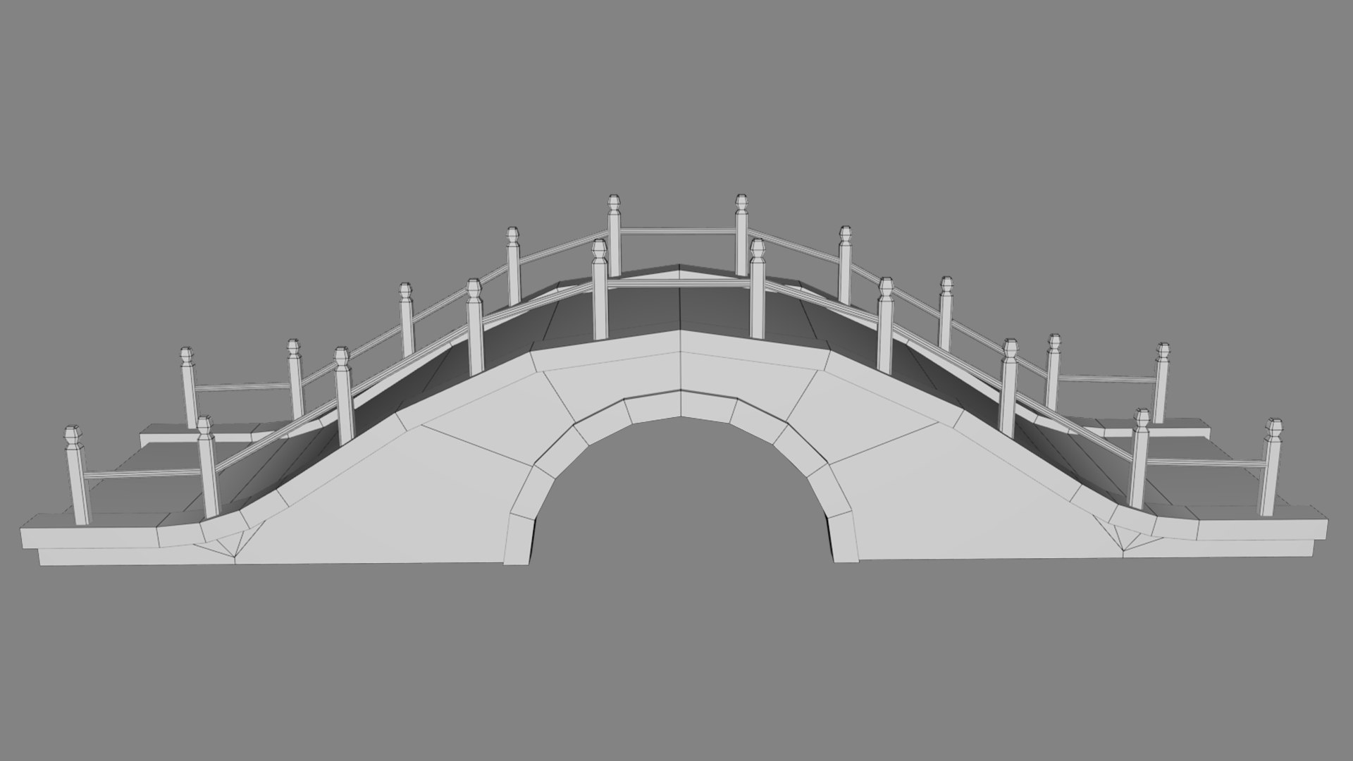 Stone Bridge Model - TurboSquid 2261390