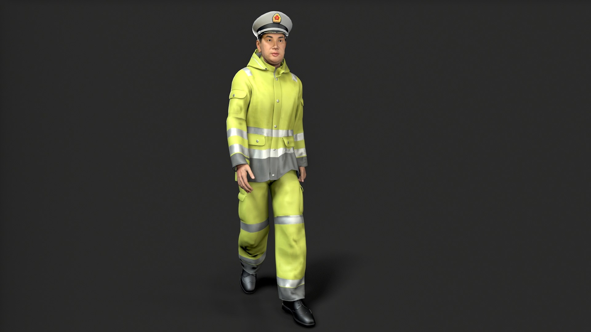 Traffic Police Character 3D Model - TurboSquid 2382350