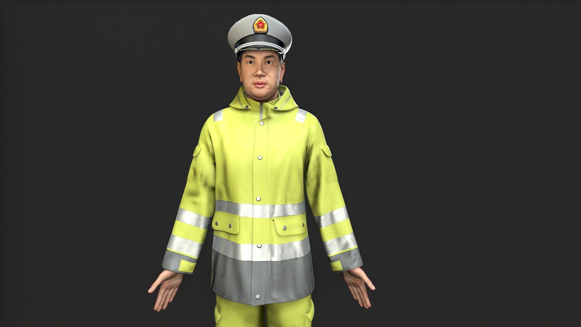 Traffic Police Character 3D Model - TurboSquid 2382350