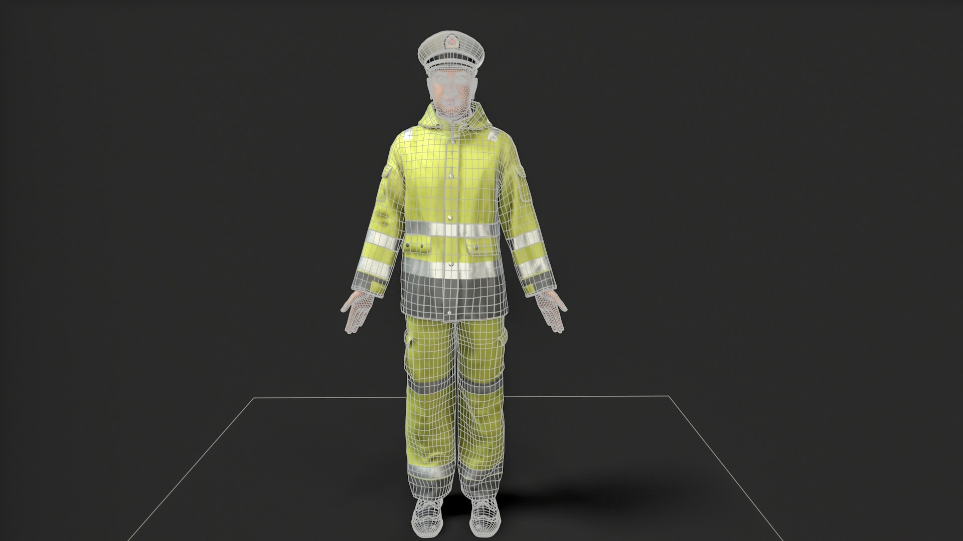 Traffic Police Character 3D Model - TurboSquid 2382350