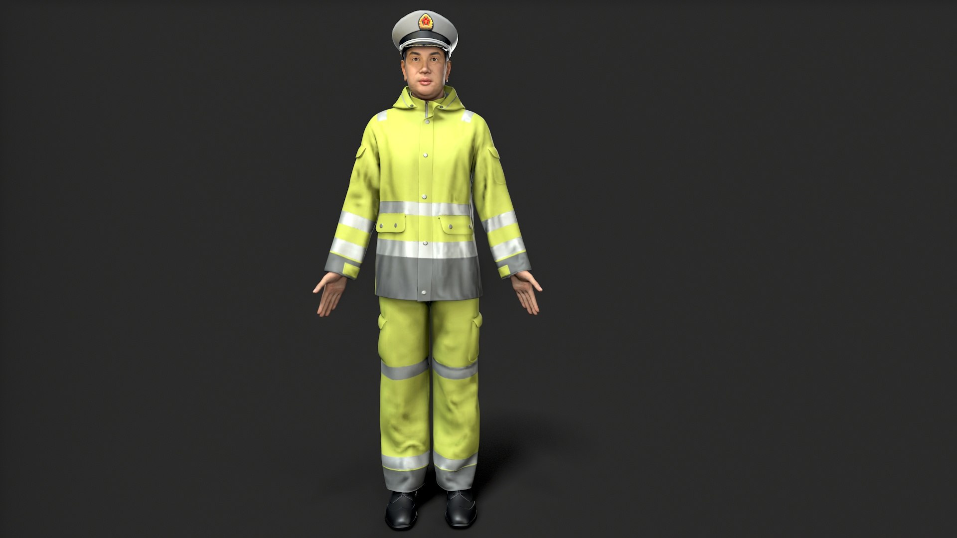 Traffic Police Character 3D Model - TurboSquid 2382350
