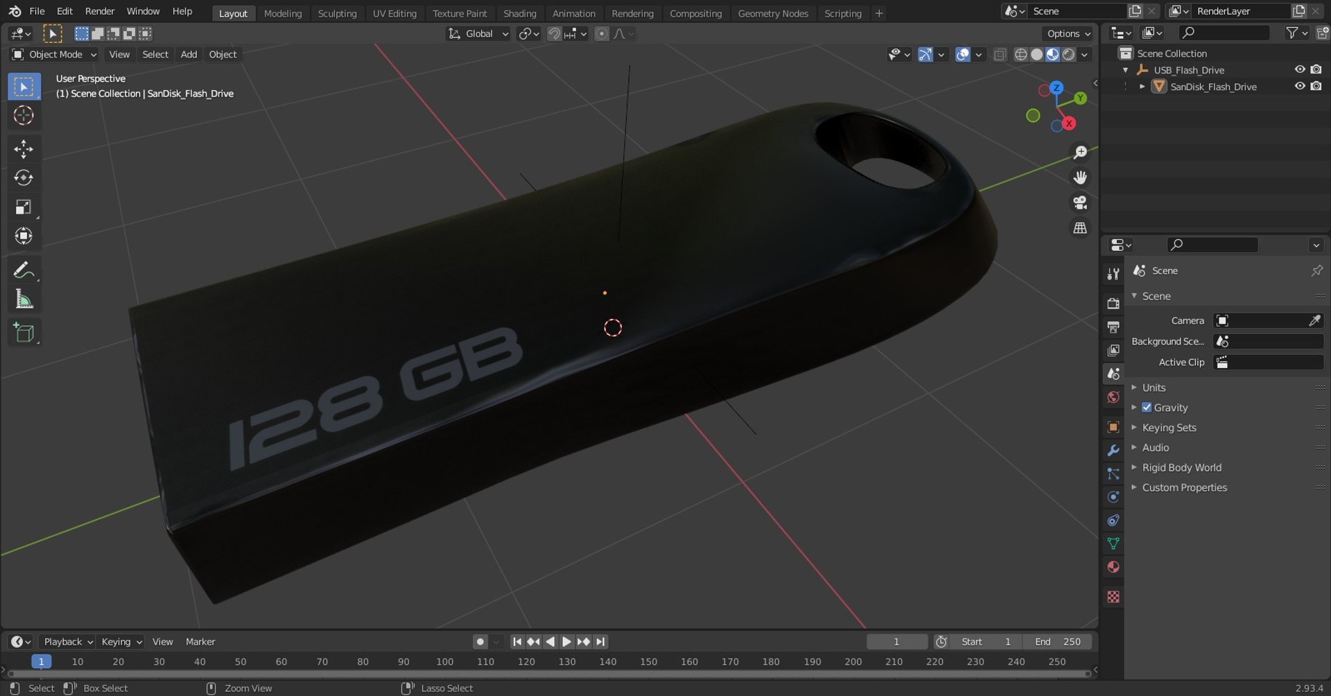 USB Flash Drive 3D Model - TurboSquid 1980919