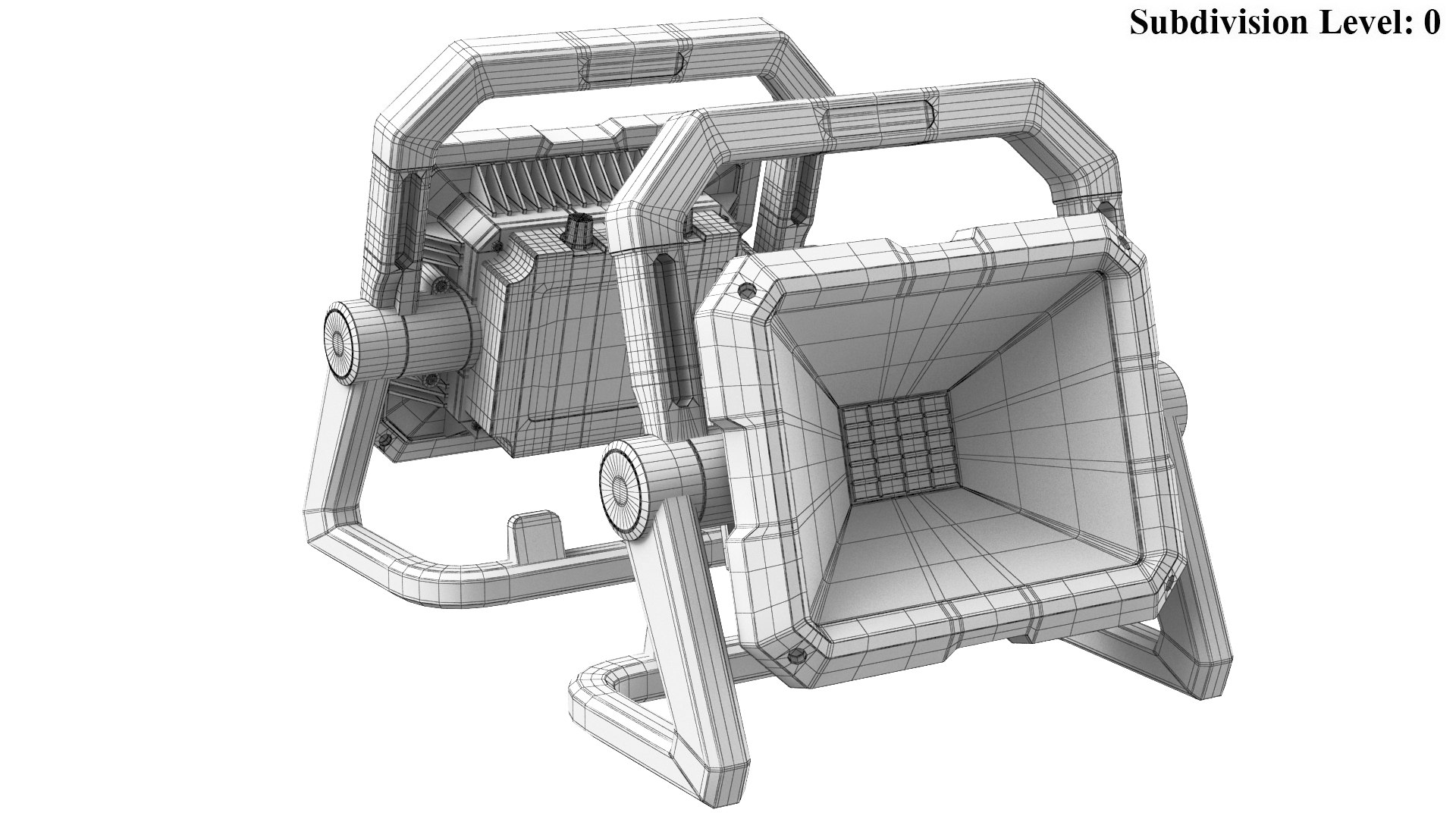 3D Detailed Mobile Construction Light 02 - TurboSquid 2109493