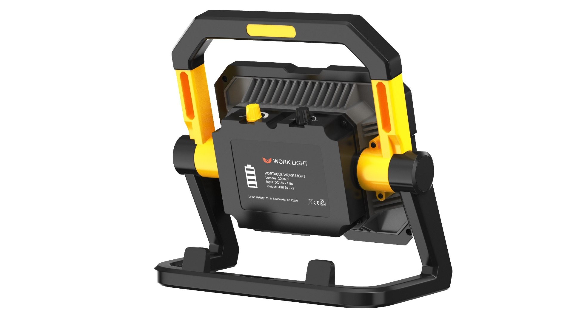 3D Detailed Mobile Construction Light 02 - TurboSquid 2109493