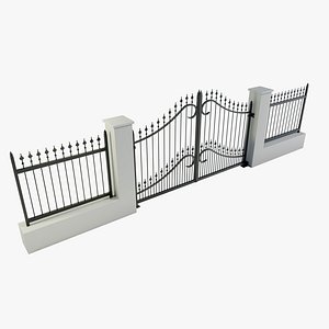 Wrought Iron Fence STL Models for Download | TurboSquid
