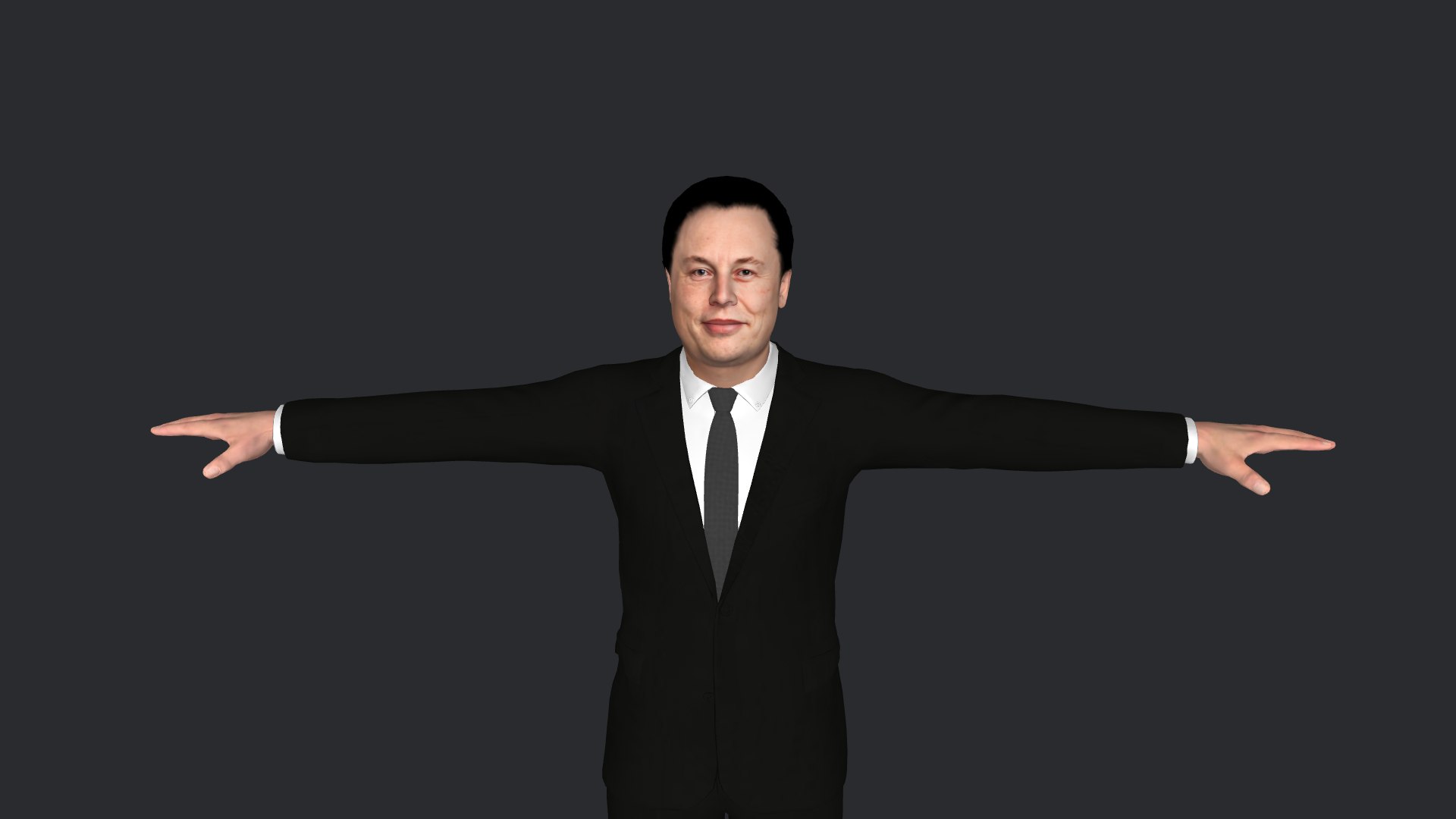 3D Elon Musk V2 Hyper Realistic Full Body Fully Rigged 3D Character ...