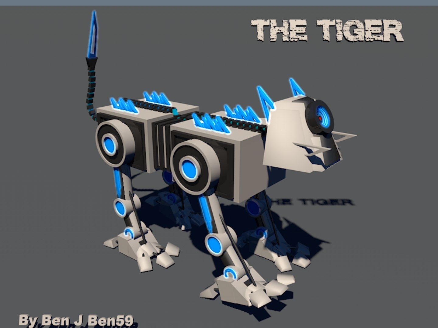 3d Model Robot Tiger