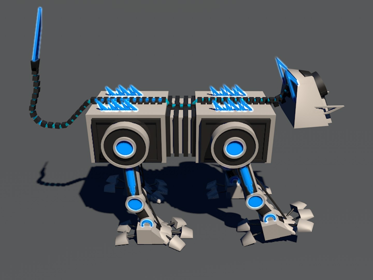 3d Model Robot Tiger