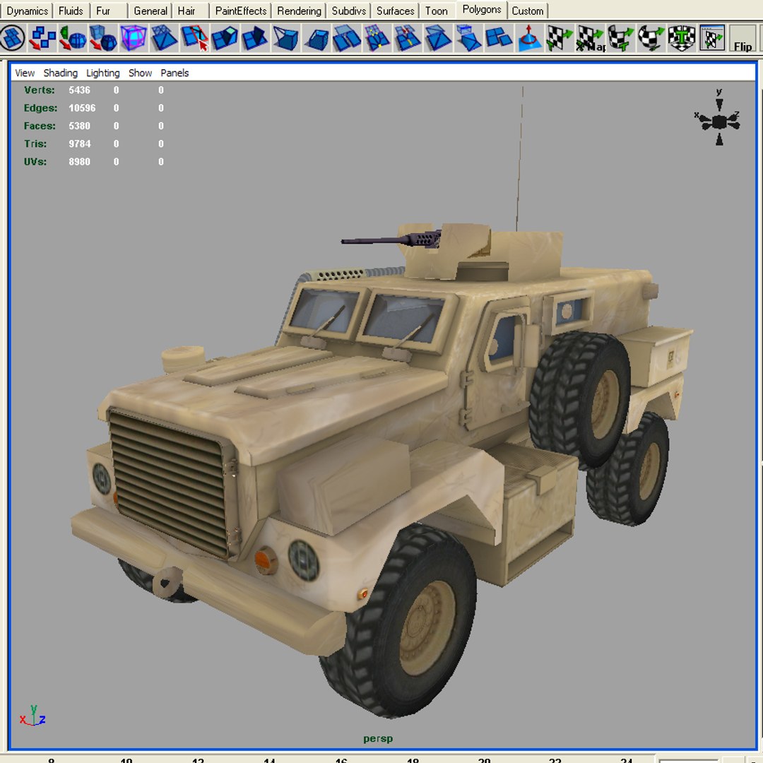 Cat-i Cat-ii Cougar Mrap 3d Model