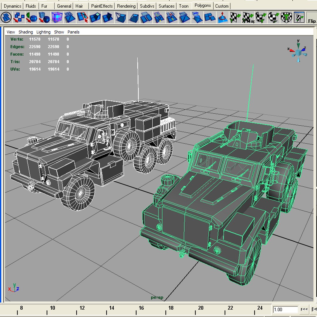 Cat-i Cat-ii Cougar Mrap 3d Model