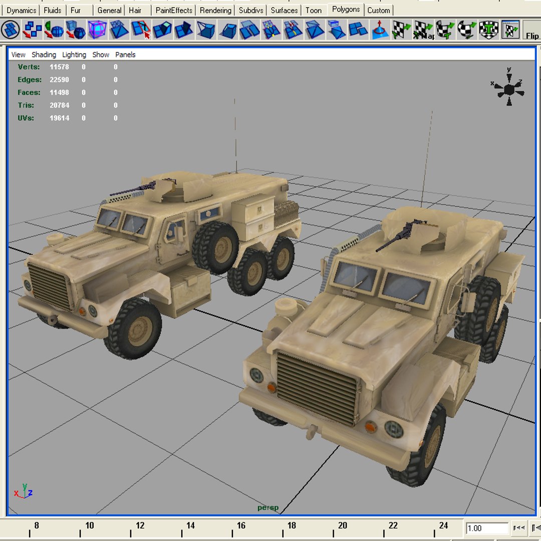 Cat-i Cat-ii Cougar Mrap 3d Model