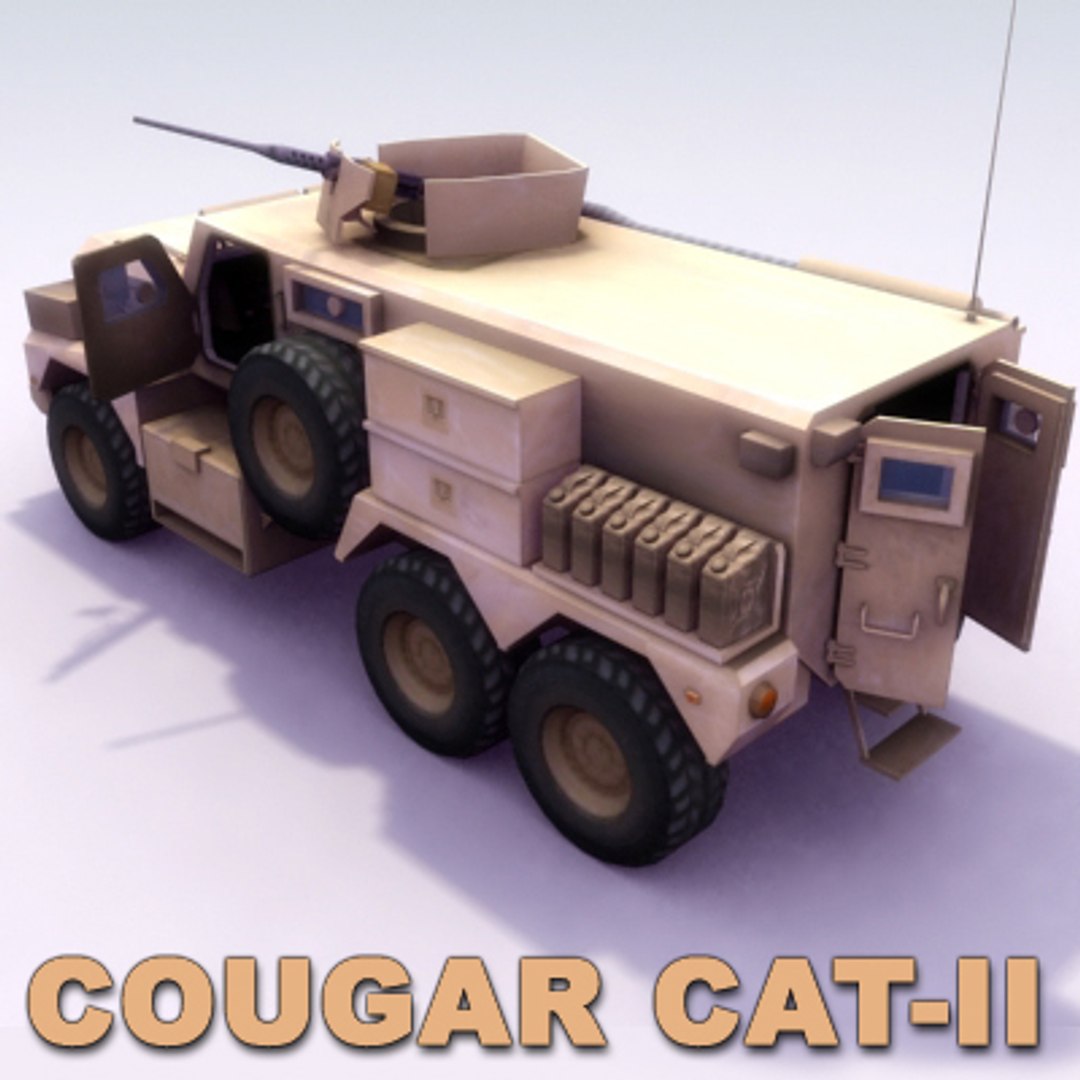 Cat-i Cat-ii Cougar Mrap 3d Model